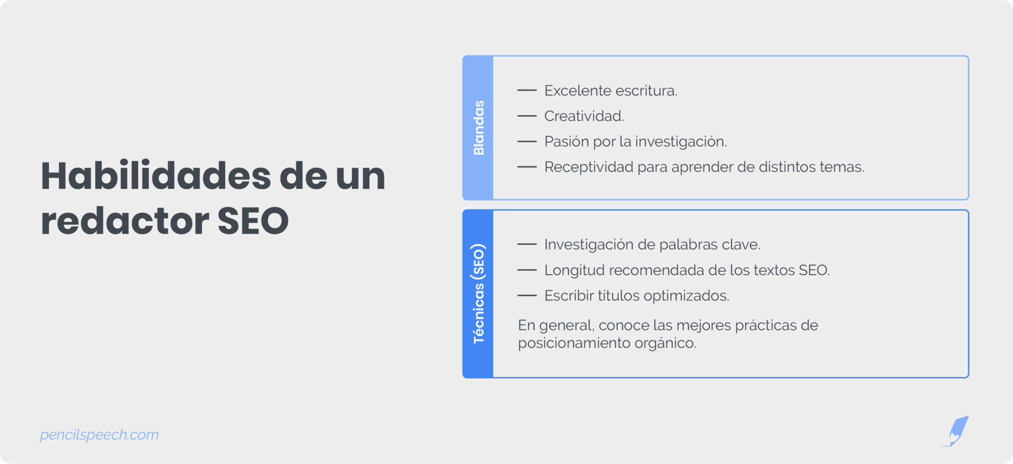 Redactor SEO: 8 pasos para ser el mejor – Pencil Speech